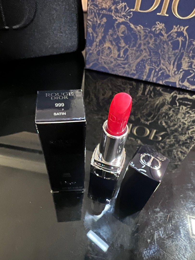 Rouge Dior 999 Satin - Dior Lipstick 1.5g, Beauty & Personal Care, Face ...