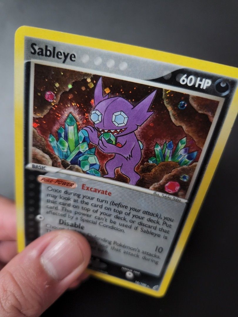 Sableye ex crystal guardians pokemon card (SWIRL), Hobbies & Toys, Toys ...