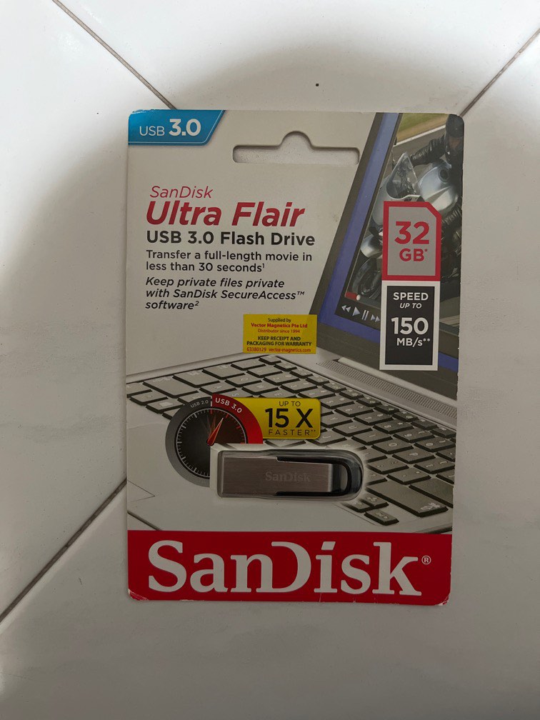SanDisk Ultra Flair USB 3.0 Flash Drive, Computers & Tech, Parts ...