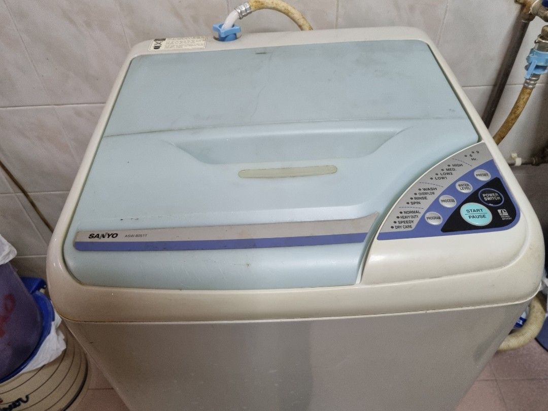 Sanyo Top Load Washing Machine, TV & Home Appliances, Washing Machines ...