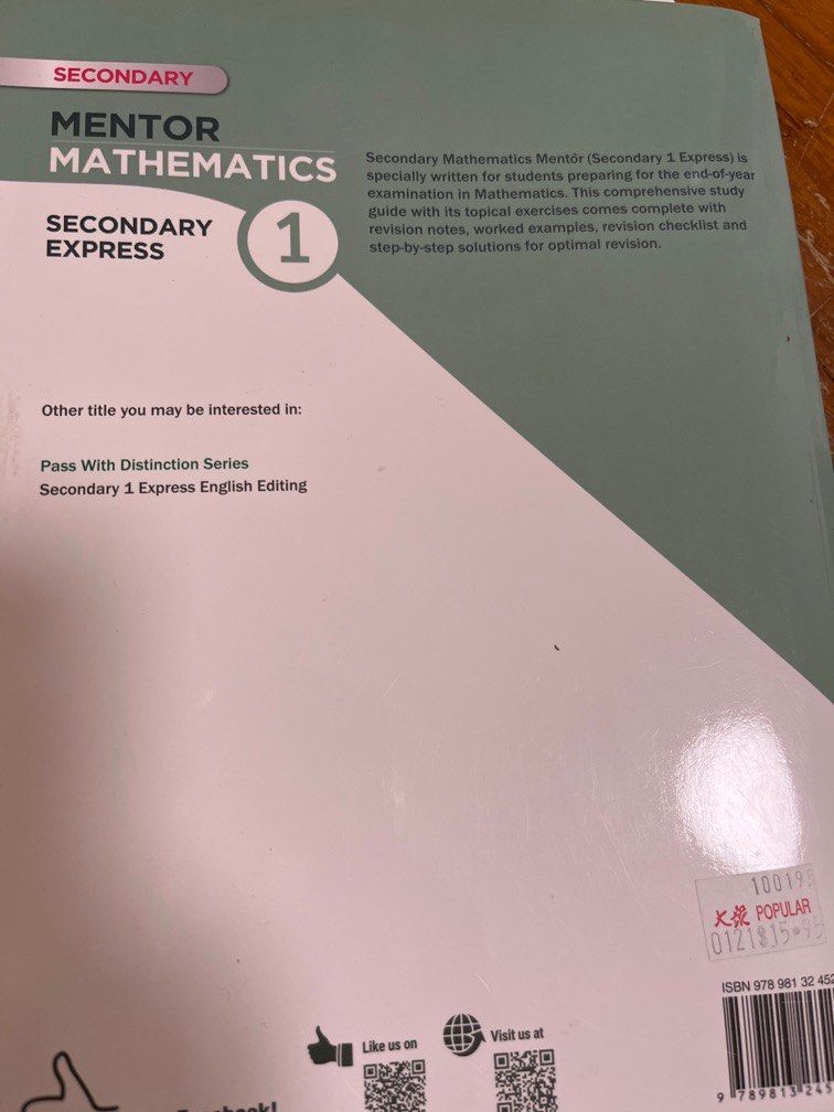 secondary 1 mathematics express assessment book latest syllabus ...