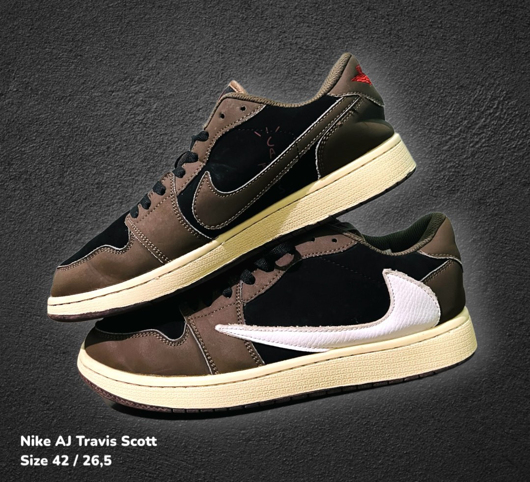 Sepatu Nike Air Jordan Travis Scott Prelove, Fesyen Pria, Sepatu , Sneakers di Carousell