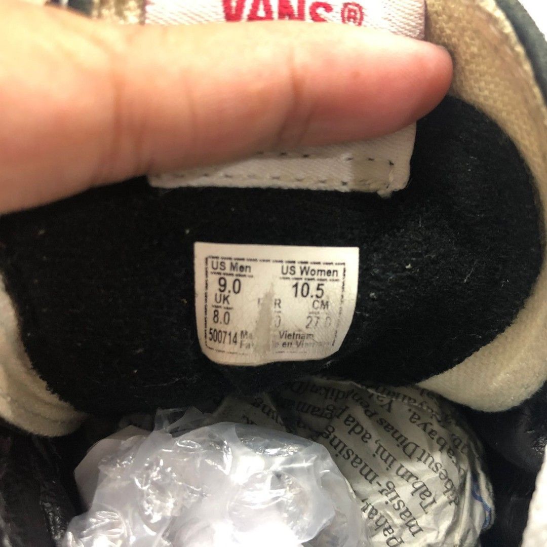 Sepatu Vans 500714 Old Skool Sk8 High sneakers size 42, Fesyen Pria ...