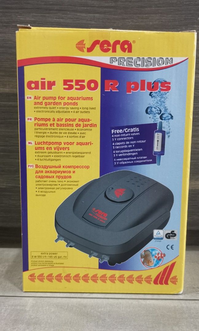 Sera Precision Air 550 R Plus Air Pump, Pet Supplies, Homes & Other Pet ...