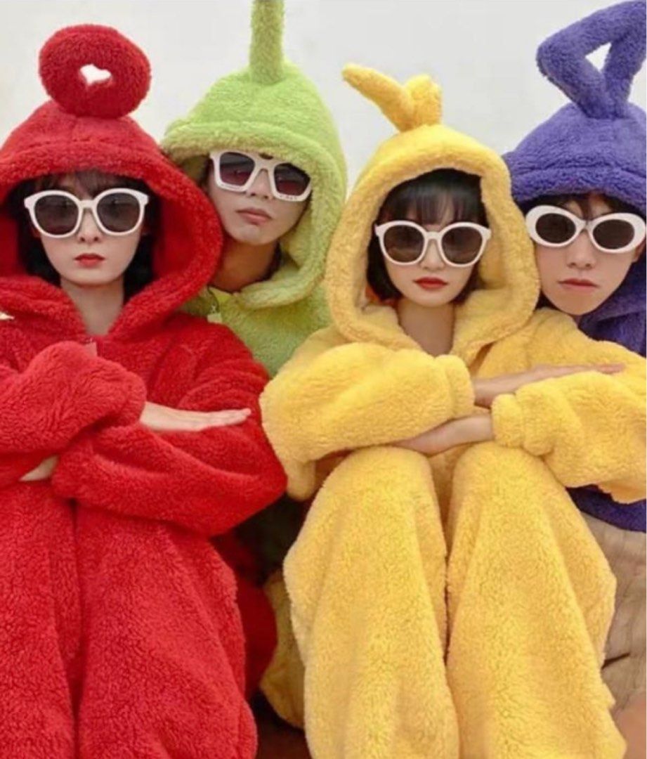 Set of 4 Teletubbies Costume, Women's Fashion, Coats, Jackets and ...