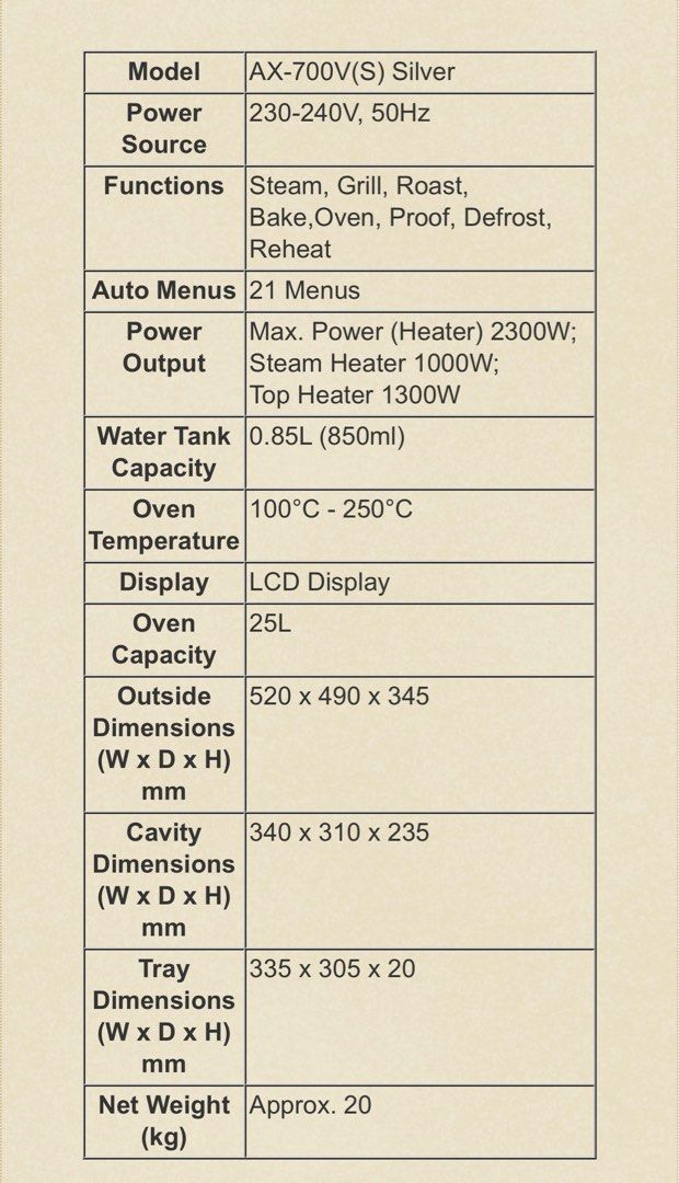 Sharp Healsio Oven AX-700 ( Steam Oven ), TV & Home Appliances, Kitchen Appliances, Ovens ...