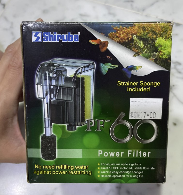 Shiruba Power Filter PF60, Pet Supplies, Homes & Other Pet Accessories ...