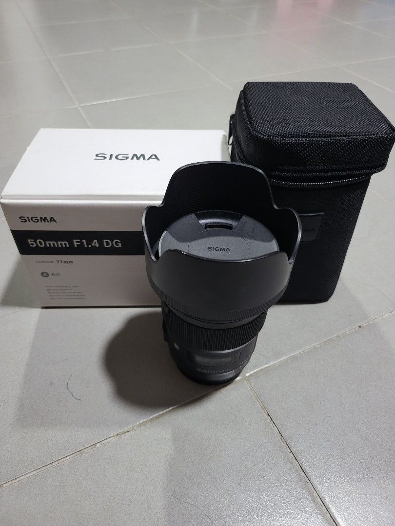 Sigma Art 50mm f1.4 canon ef mount, Photography, Lens & Kits on Carousell