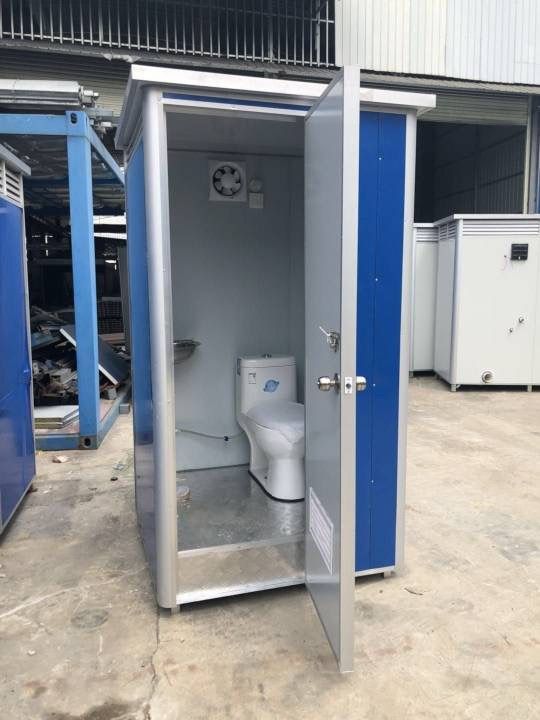 Single Door prefab Toilet, Furniture & Home Living, Bathroom & Kitchen ...