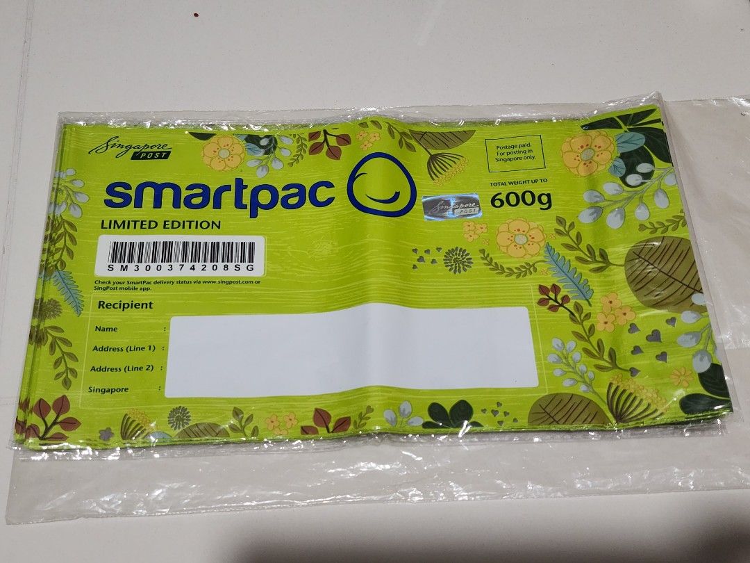 Singpost Smartpac Mini Small 600g Prepaid Postage Letter, Hobbies ...