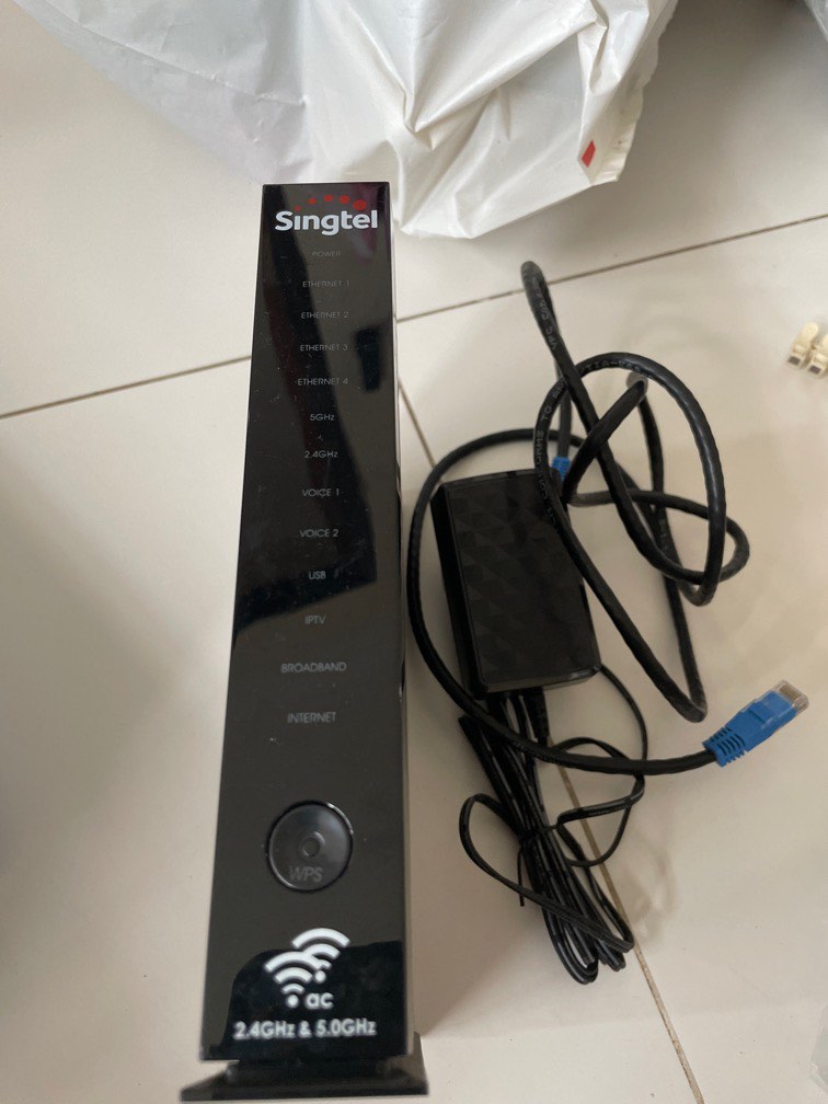 Singtel router, TV & Home Appliances, Electrical, Adaptors & Sockets on ...