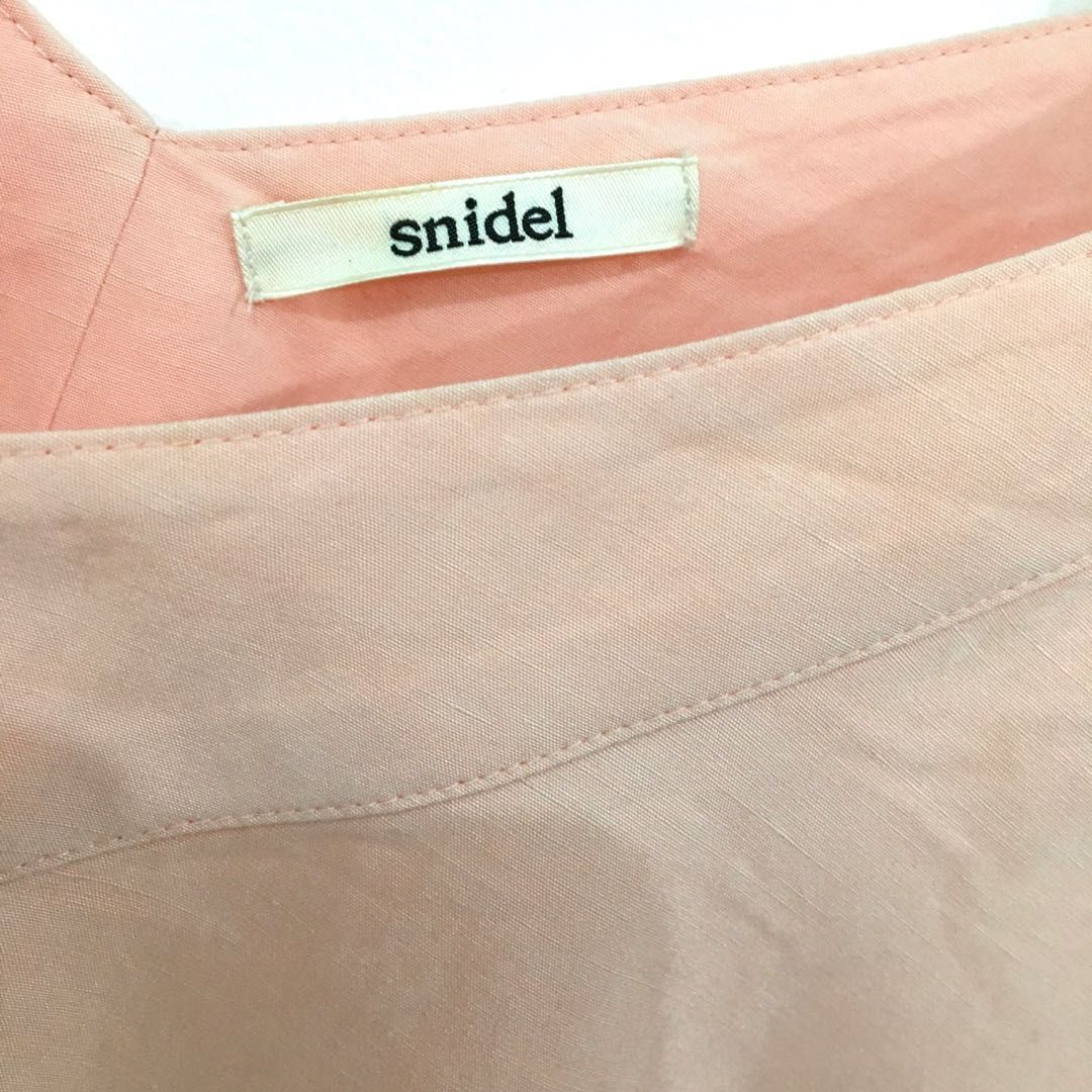 Snidel Japan Linen Rayon Blend Wide Fit Light Pink Dress (NEW), Women's Fashion, Dresses & Sets ...