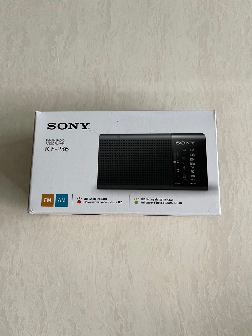 SONY AM/FM radio ICF-P36, Audio, Portable Music Players on Carousell