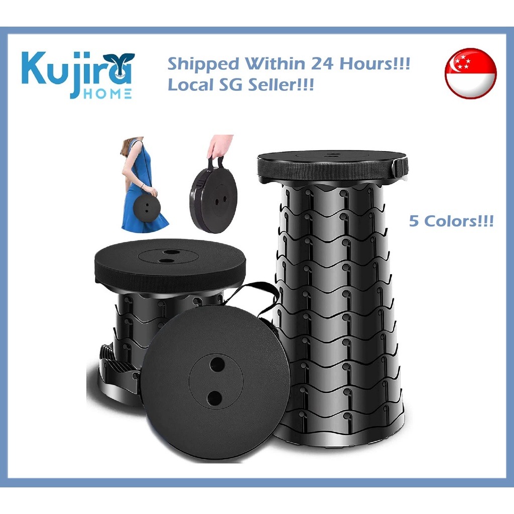Strong Portable Telescopic Stool Folding Foldable Camping Retractable ...