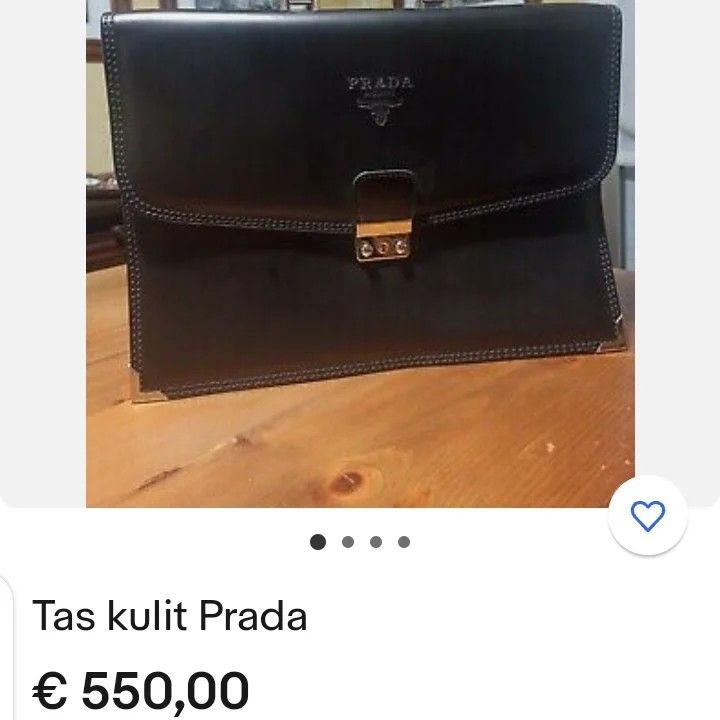 Tas kulit prada milano, Barang Mewah, Tas & Dompet di Carousell