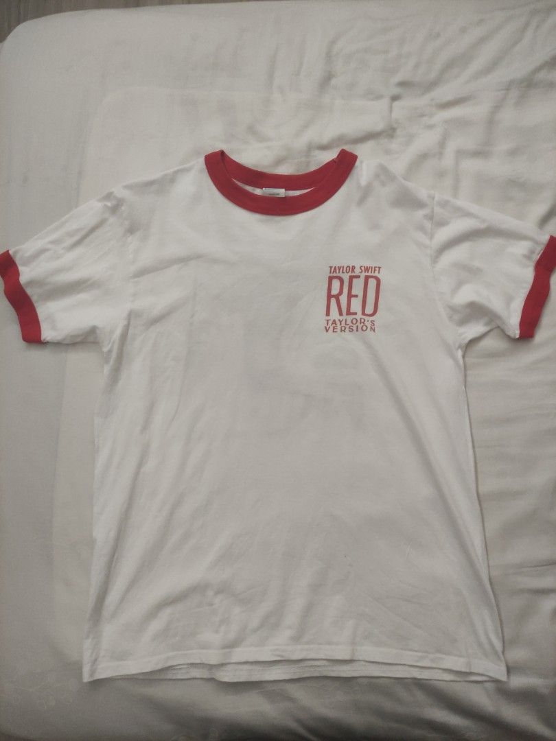 Taylor Swift Red(Taylor's Version) Ringer Shirt, Men's Fashion, Tops ...