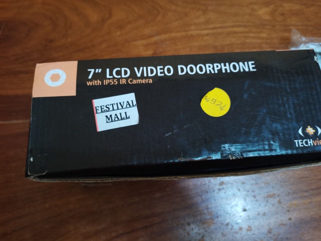 TECHVIEW 7" LCD Video Doorphone Doorbell with Camera, Furniture & Home Living, Security & Locks ...