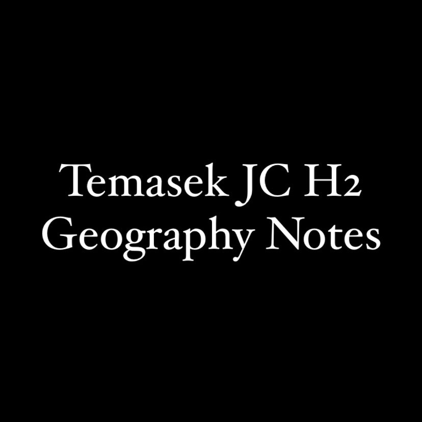 Temasek JC H2 Geography Notes, Hobbies & Toys, Books & Magazines ...