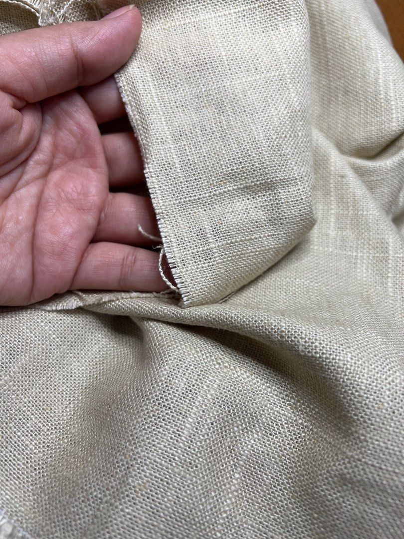 Textile #10: sofa fabric Linen retaso, Furniture & Home Living ...