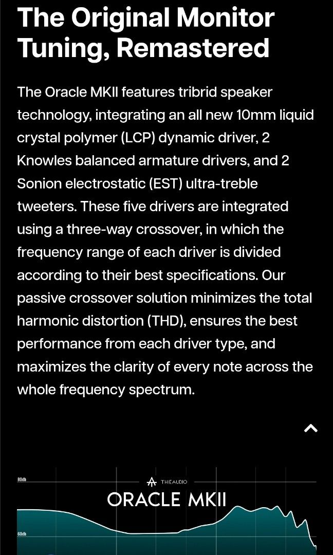 Thieaudio Oracle MK2, Audio, Earphones on Carousell