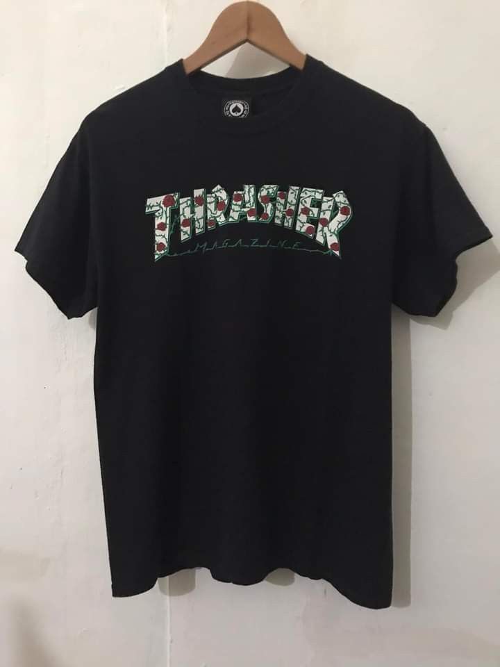 THRASHER ROSES and THORNS, Men's Fashion, Tops & Sets, Tshirts & Polo ...