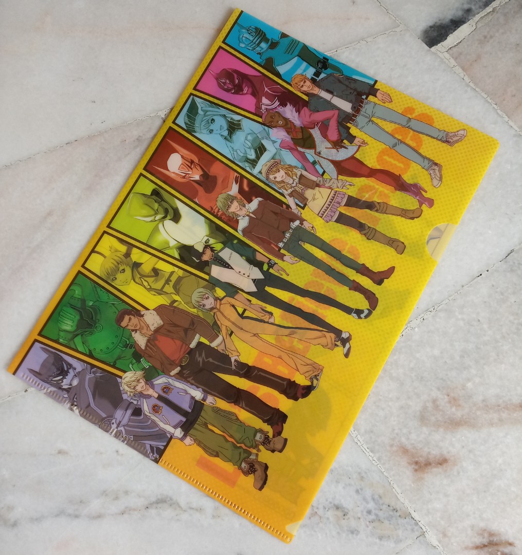 Tiger and Bunny A4 size L shape file holder虎兔文件夹 fail plastik bentuk L ...