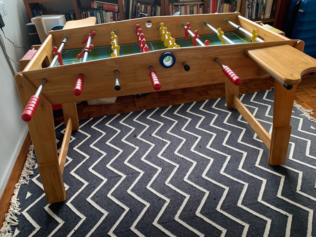 Timber Foosball Soccer Table Adjustable Height, Hobbies & Toys, Toys ...