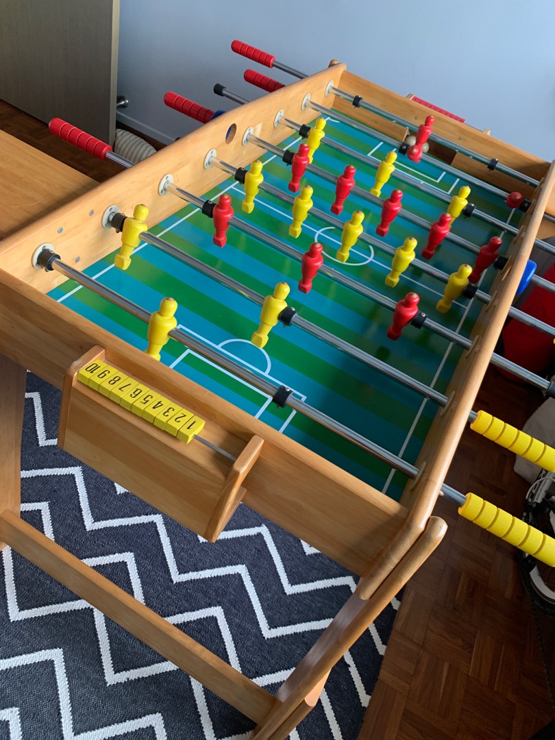 Timber Foosball Soccer Table Adjustable Height, Hobbies & Toys, Toys ...