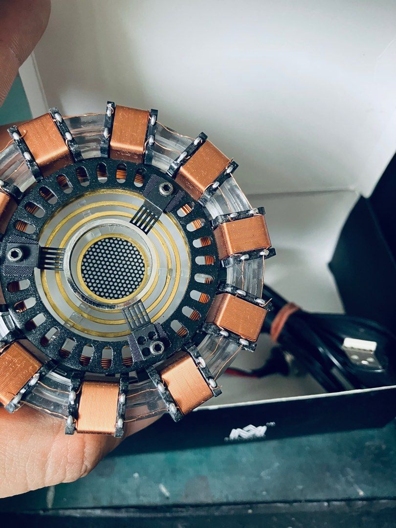 Tony Stark Arc Reactor Mark 1 - Mando Studio, Plastic DIY, Enhanced Detailing and Assembled ...