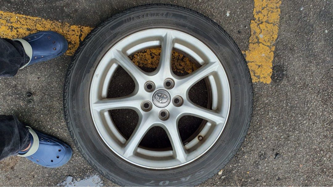 Toyota Estima Rims (Enkei) 17 inch, Car Accessories, Tyres & Rims on ...