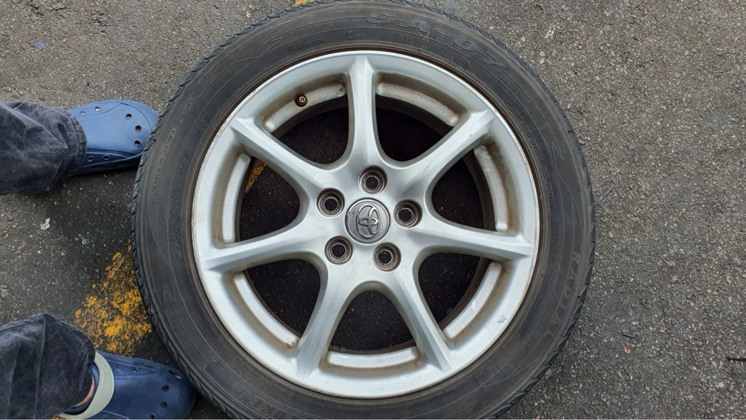Toyota Estima Rims (Enkei) 17 inch, Car Accessories, Tyres & Rims on ...