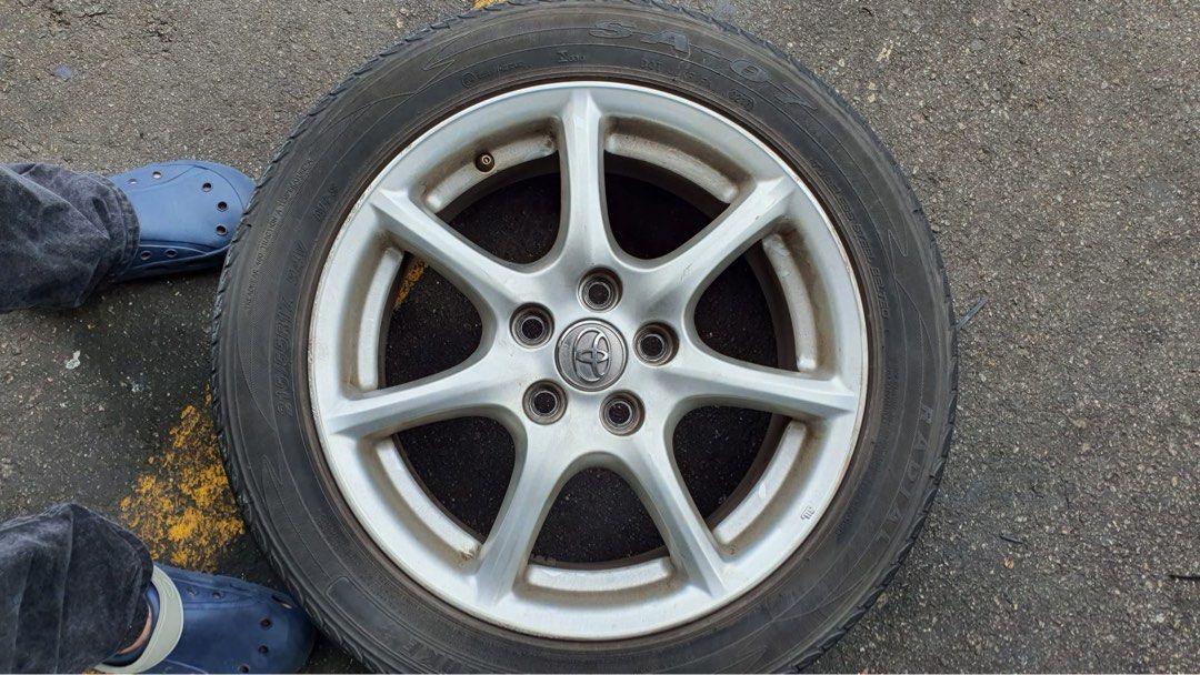 Toyota Estima Rims (Enkei) 17 inch, Car Accessories, Tyres & Rims on ...