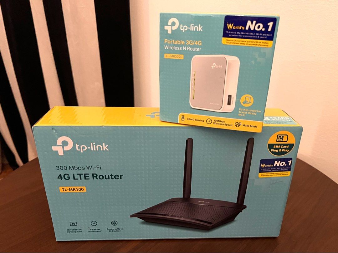 TP Link SiM Card LTE Router TL MR100 Portable Wireless N Router TL MR3020 Computers Tech