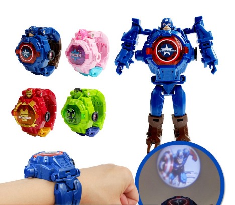 Transformation Robot Watch Digital Avengers Batman Frozen Watch with 21 ...