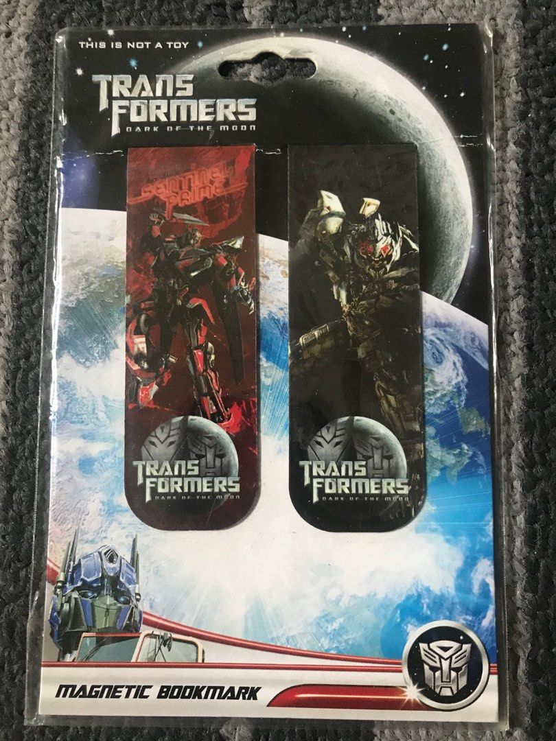 Transformers Magnetic Bookmark, Hobbies & Toys, Collectibles ...