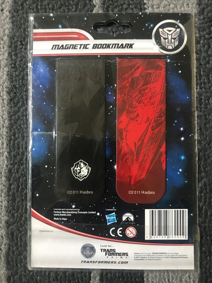Transformers Magnetic Bookmark, Hobbies & Toys, Collectibles ...