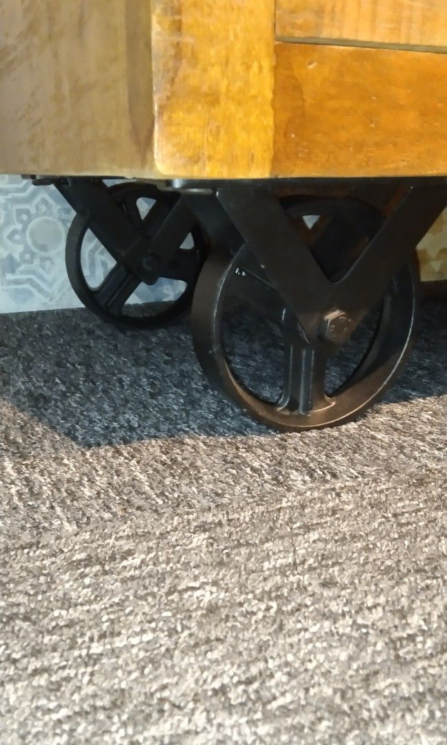 TV Console with wheels., Furniture & Home Living, Furniture, TV ...