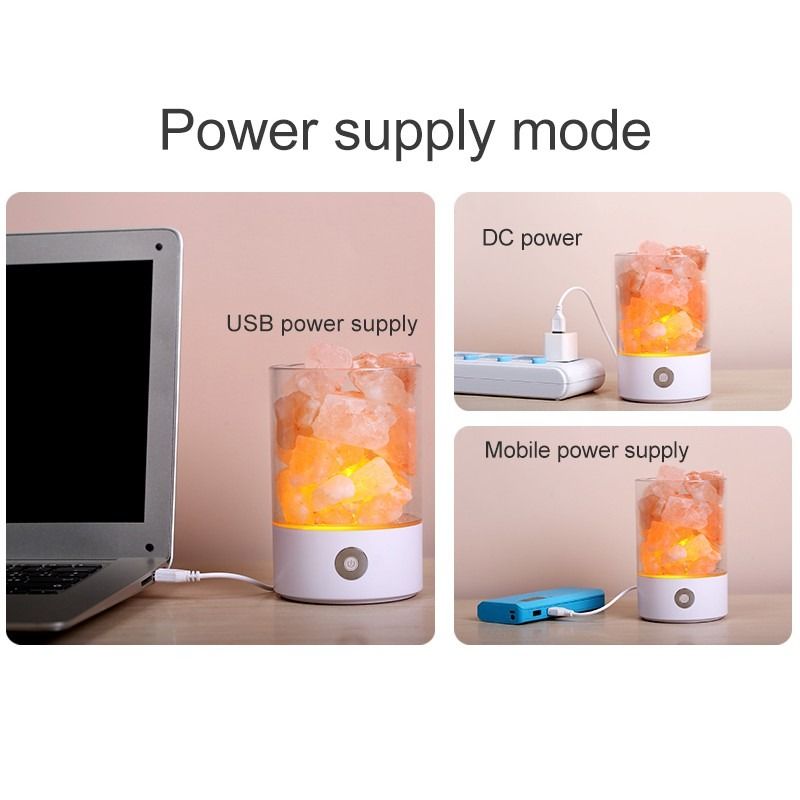 USB Himalayan Salt Table Lamp KNT0503, Babies & Kids, Baby Nursery ...