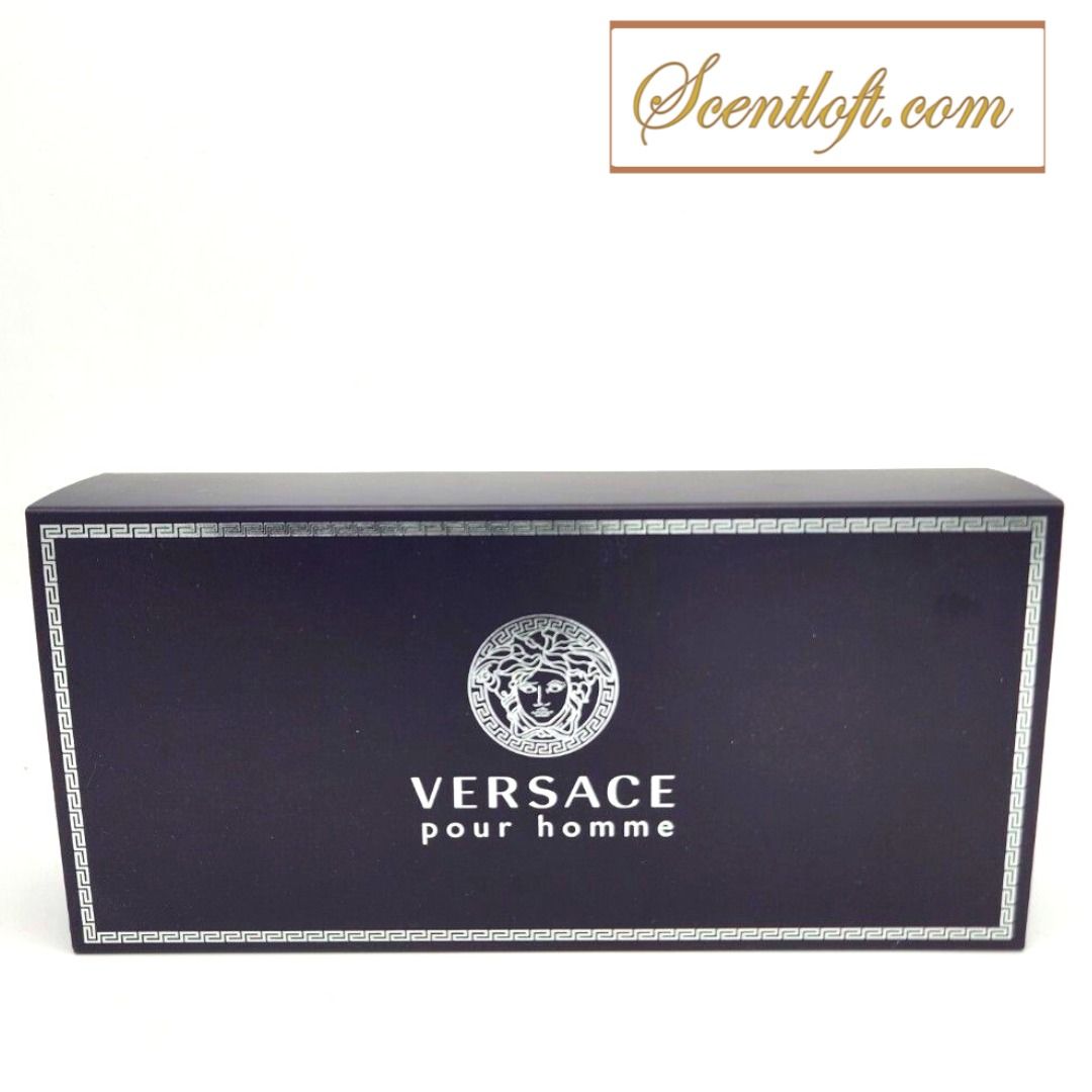 VERSACE Pour Homme 3-piece miniature sample set, Beauty & Personal Care ...
