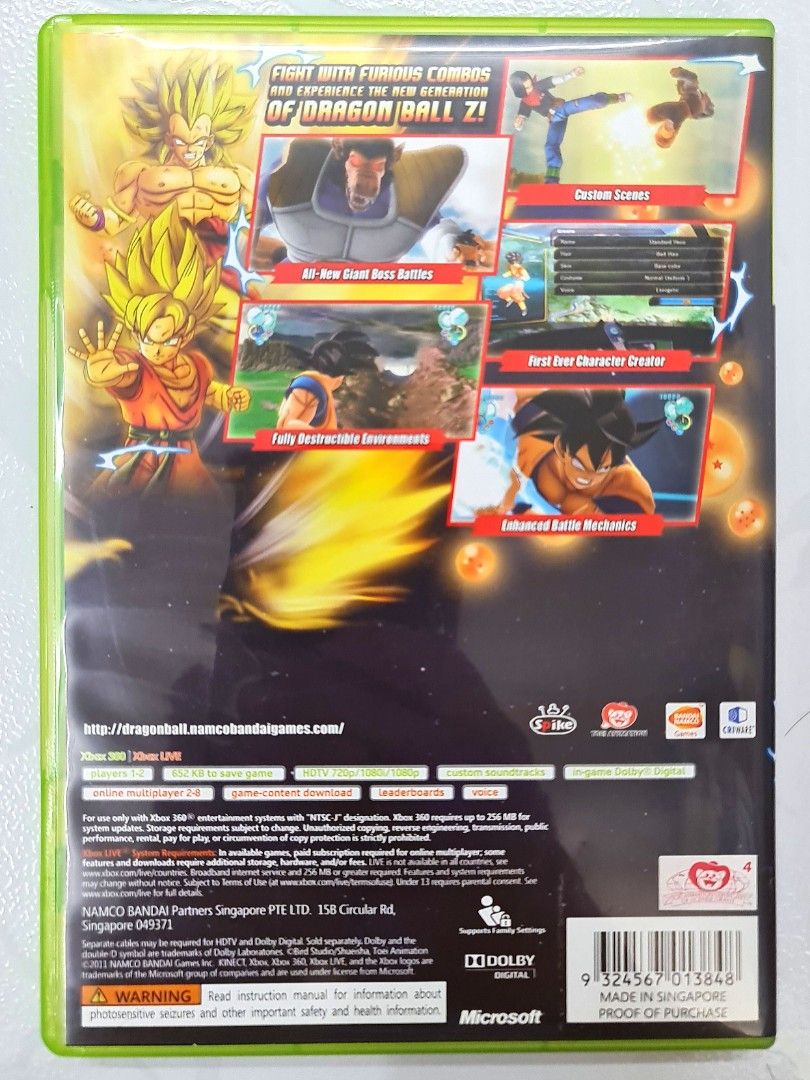 Video Game for Xbox 360 : Dragon Ball Z : Ultimate Tenkaichi ...