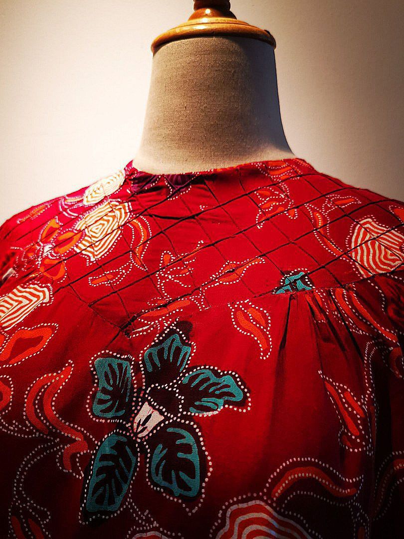 Vintage Batik Dress, Women's Fashion, Dresses & Sets, Dresses on Carousell