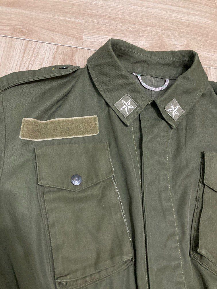 出清！Vintage Italian Field Jacket 義大利公發軍裝野戰夾克外套, 他的時尚, 外套、夾克、大衣在旋轉拍賣