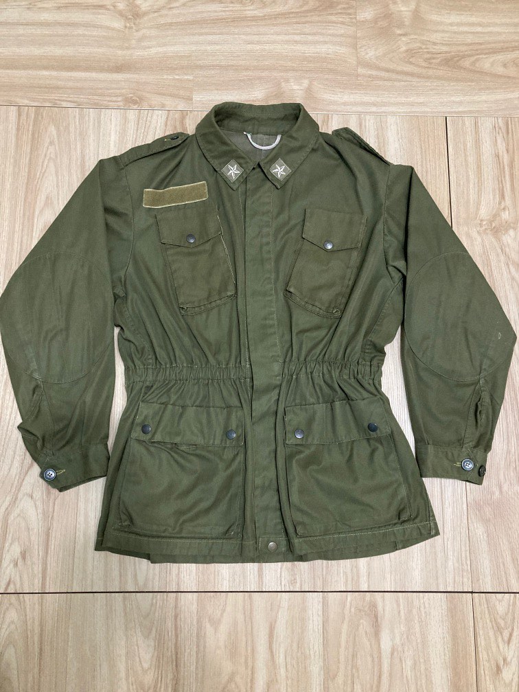 出清！Vintage Italian Field Jacket 義大利公發軍裝野戰夾克外套, 他的時尚, 外套、夾克、大衣在旋轉拍賣