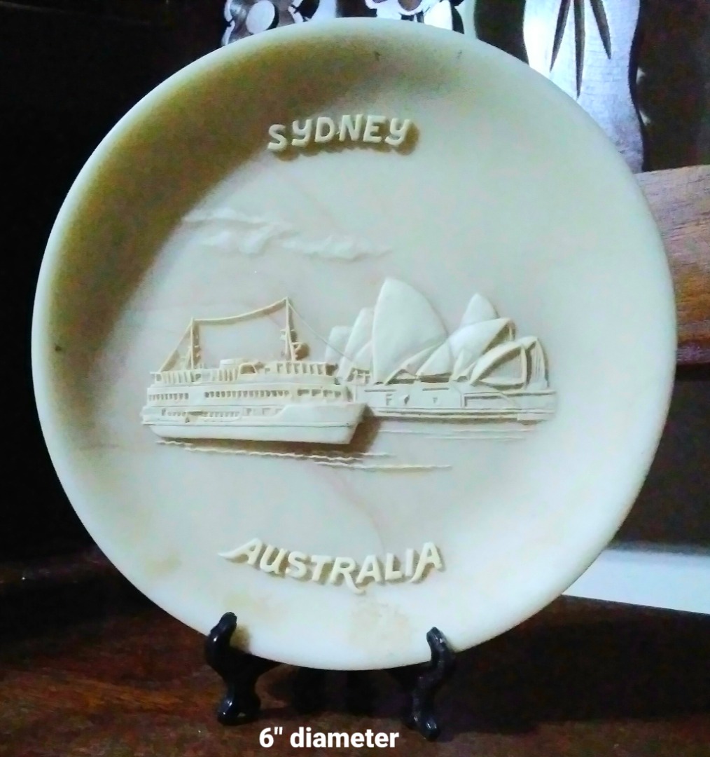 Vintage Marble 3D Deco Plate Sydney Australia Marlestone, Hobbies ...