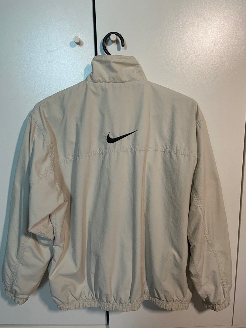 Vintage Nike Cream Windbreaker, Men's Fashion, Coats, Jackets and ...