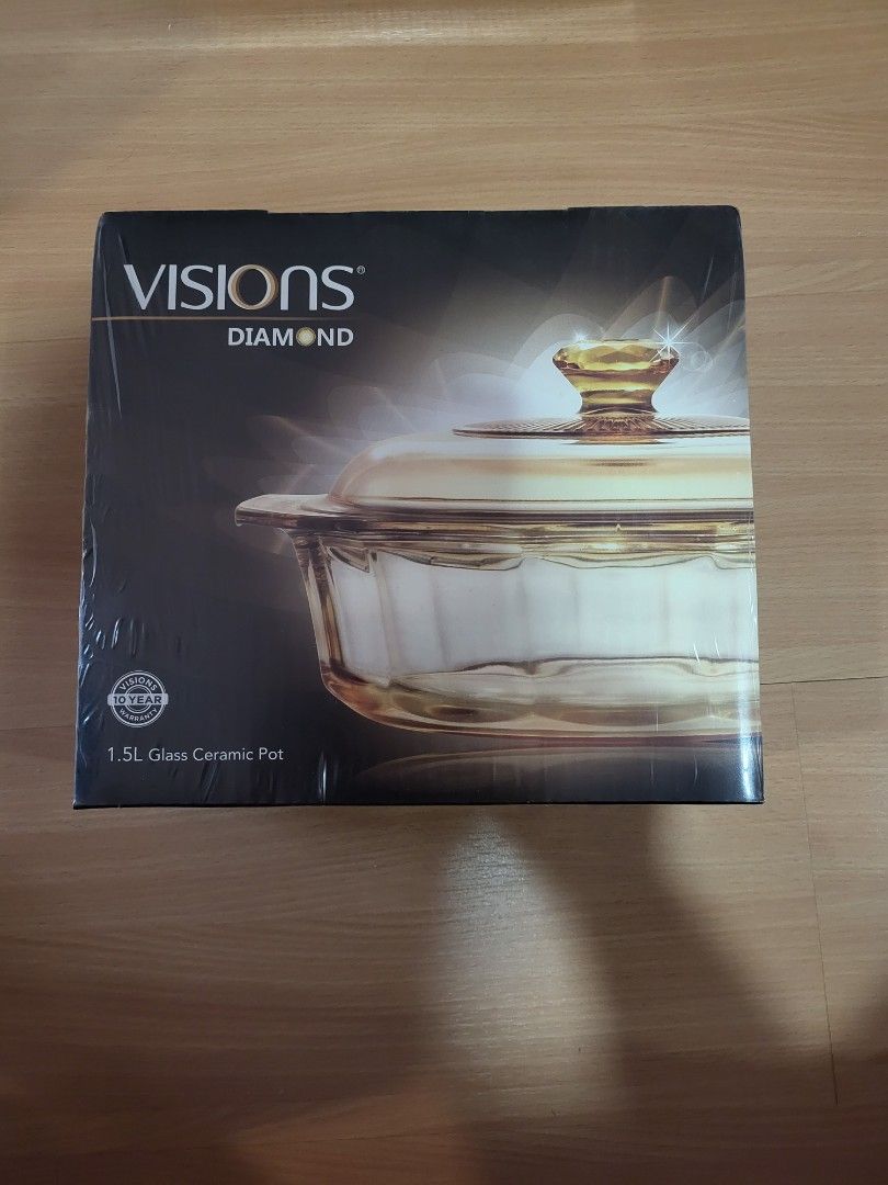 Vision diamond 1.5L Glass Ceramic Pot, Furniture & Home Living ...
