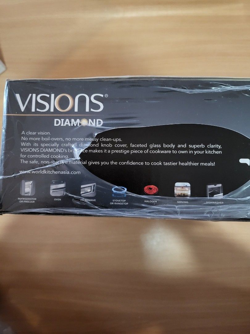 Vision diamond 1.5L Glass Ceramic Pot, Furniture & Home Living ...