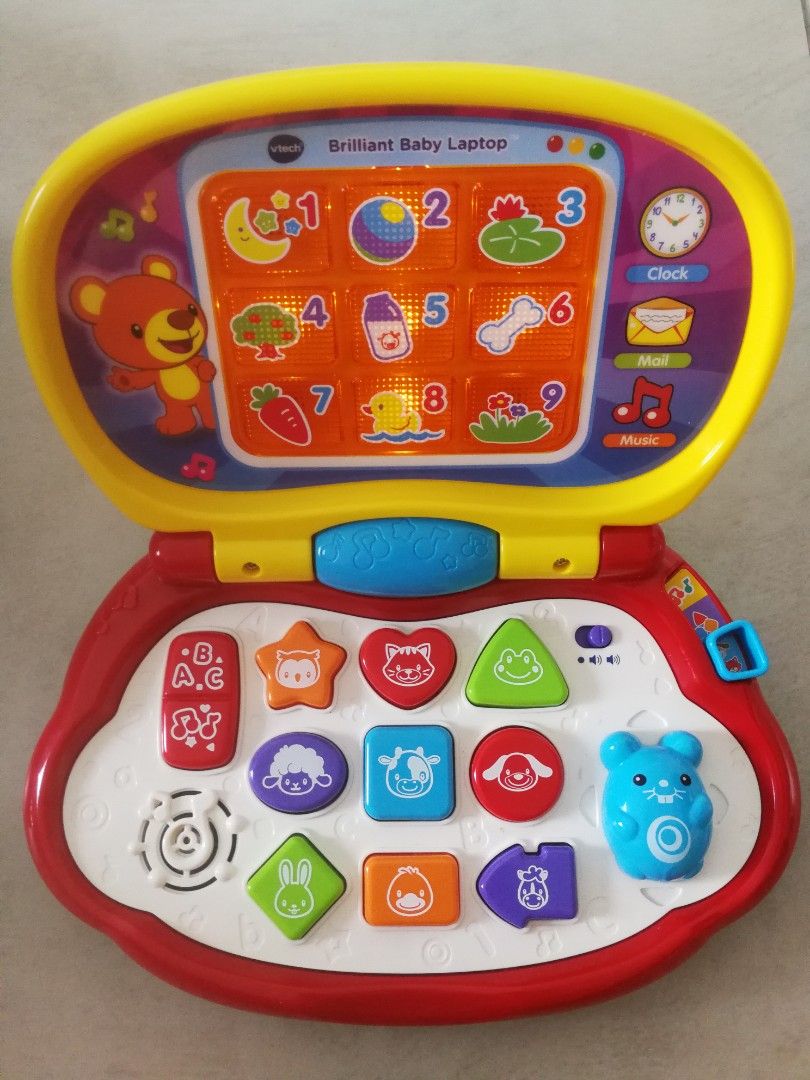 Vtech Brilliant laptoo, Babies & Kids, Infant Playtime on Carousell
