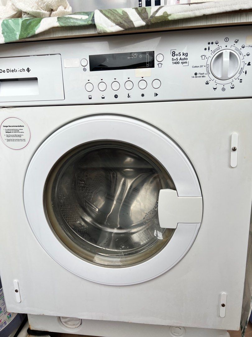 Washing Machine cum Dryer De dietrich, TV & Home Appliances, Washing ...