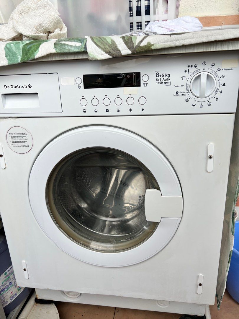 Washing Machine cum Dryer De dietrich, TV & Home Appliances, Washing ...
